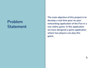 Five In A Row Game- Networking Protocol Analysis | PPT