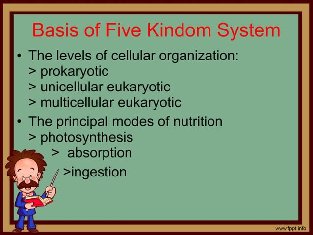Five kingdom Classification | PPT | Biological Sciences | Science