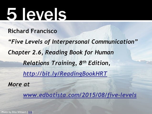 Five Levels of Communication | PPT