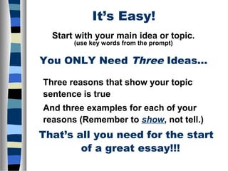 Five paragraph essay | PPT