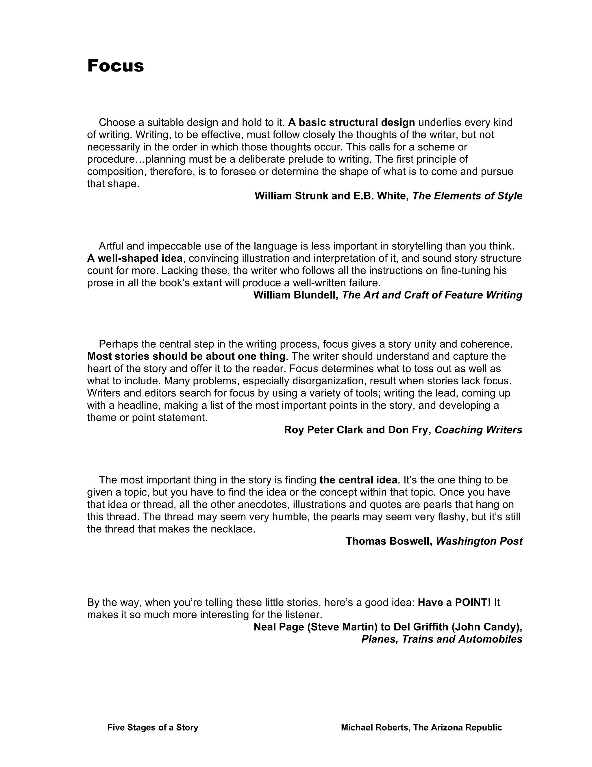 Five Stages of a Story | PDF