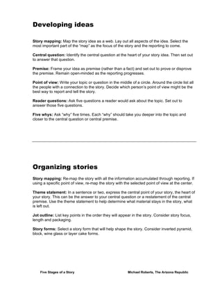 Five Stages of a Story | PDF