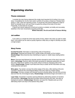 Five Stages of a Story | PDF