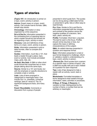 Five Stages of a Story | PDF