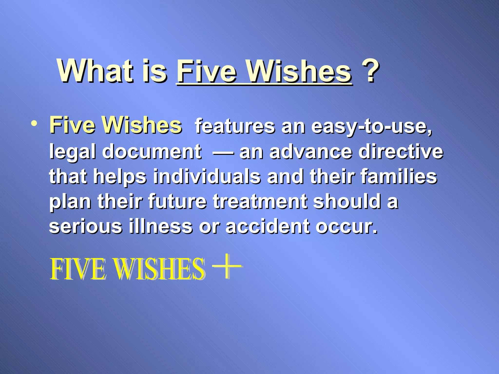 Five Wishes for Employee Groups | PPT