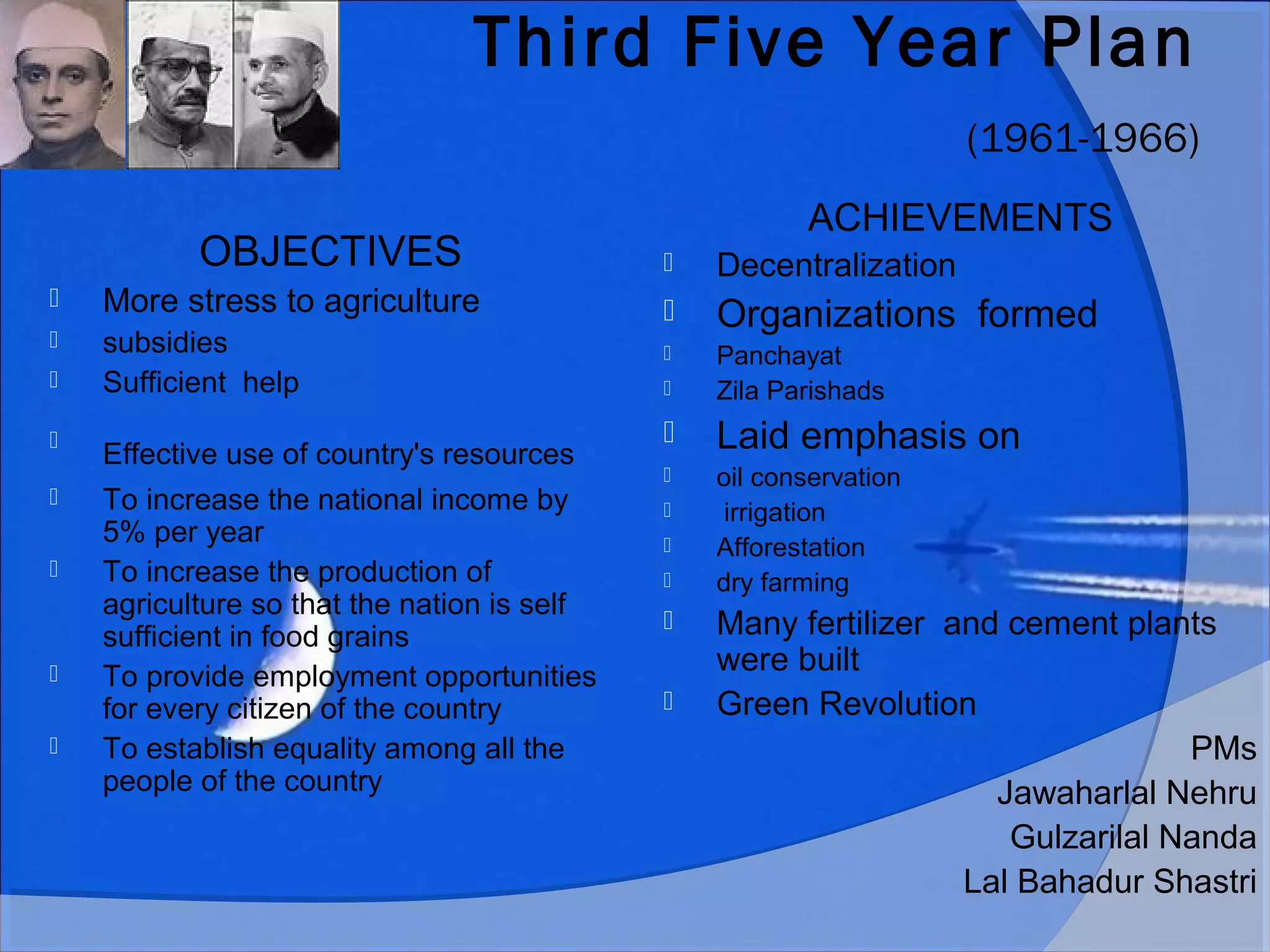 Five year plans of India:Goals and Achievements | PPT