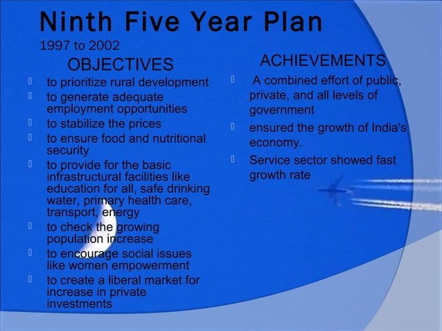 Five year plans of India:Goals and Achievements | PPT