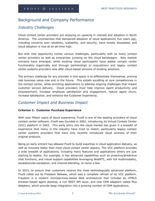 Five9 Award Write Up | PDF