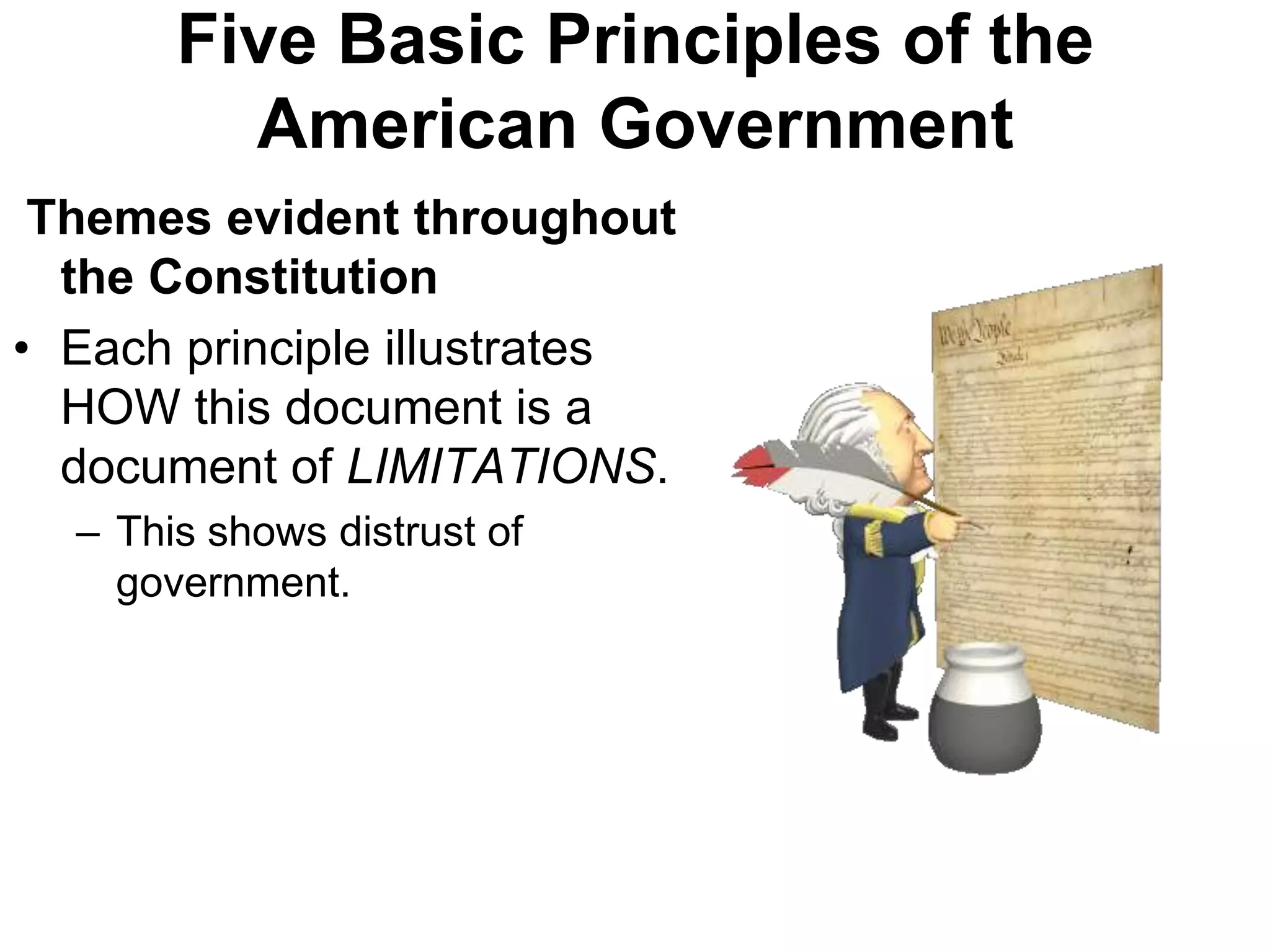 Five basic principles of american government | PPT
