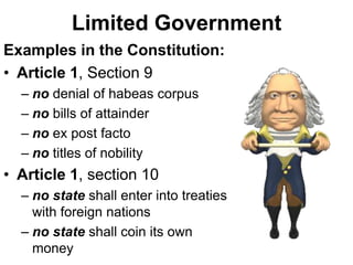 Five basic principles of american government | PPT