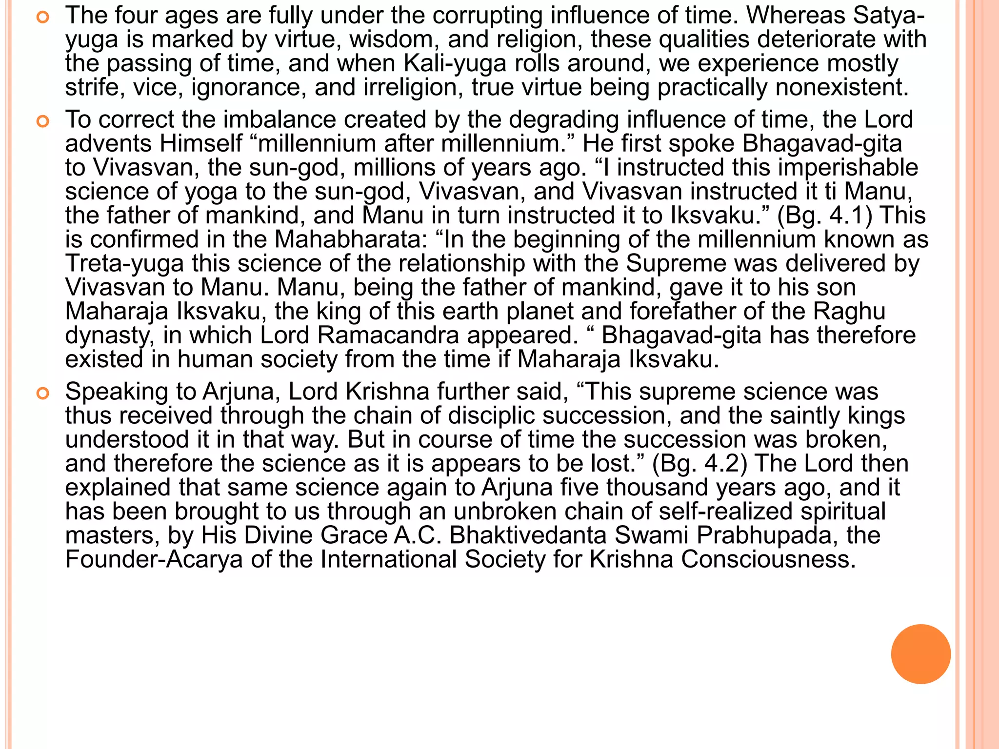 Five Basic Truth of Bhagavad Gita | PPTX