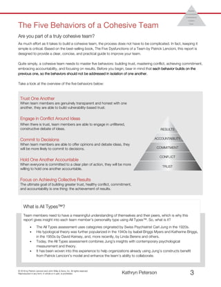 Five Behaviors All Types Sample Report | PDF
