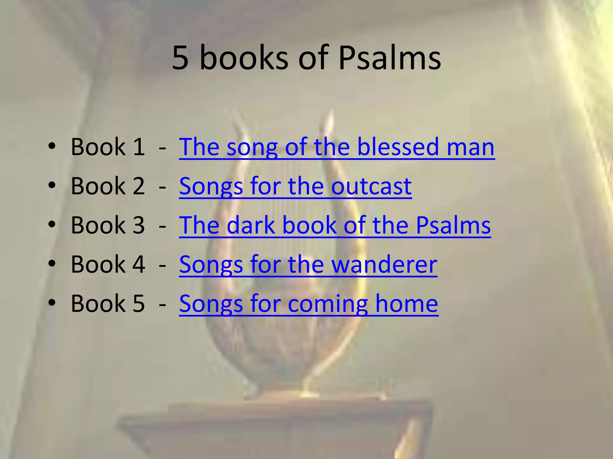 Five books of psalms | PDF