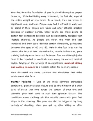 Five Common Foot Conditions and Their ICD-10 Codes | PDF