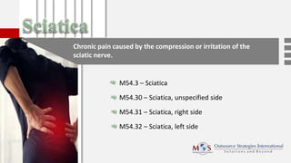 Five common spine conditions and related icd 10 codes | PPSX