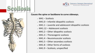 Five common spine conditions and related icd 10 codes | PPT