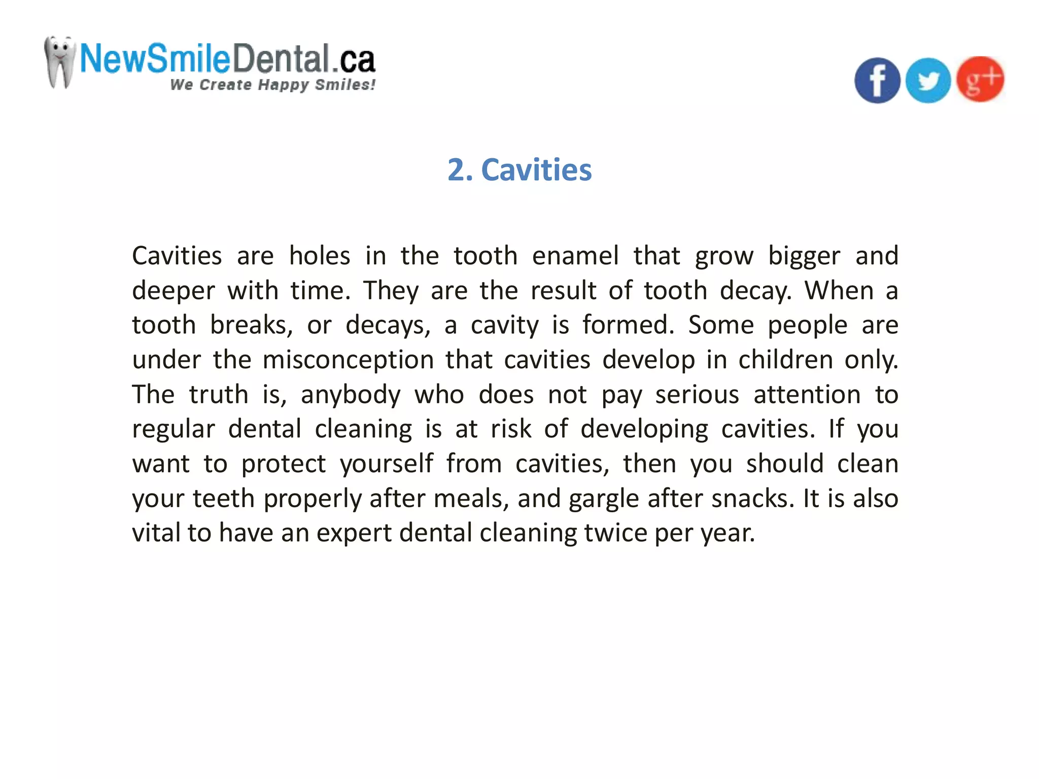Five common Tooth Problems | PDF