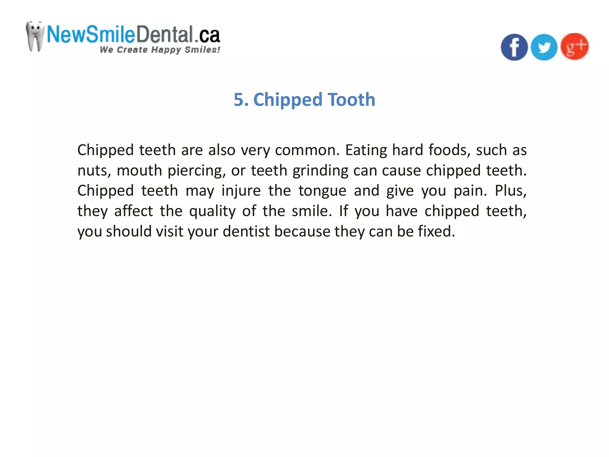 Five common Tooth Problems | PDF