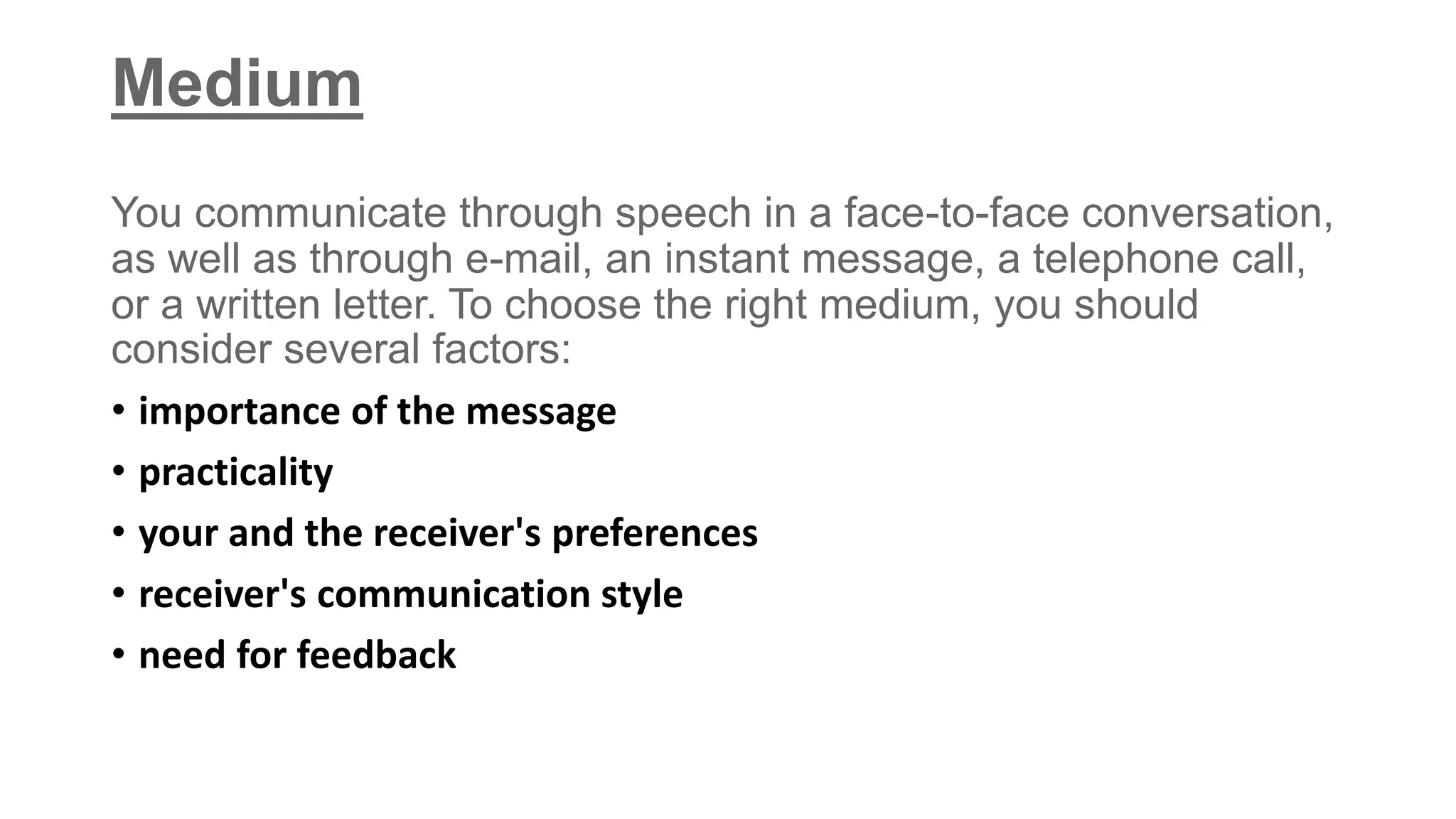 Five components of communication | PPTX