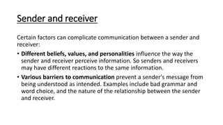 Five components of communication | PPTX
