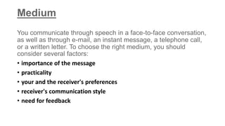 Five components of communication | PPTX