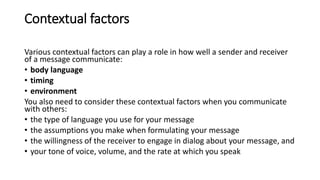 Five components of communication | PPTX