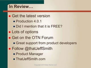Top Five Cool Features in Oracle SQL Developer Data Modeler | PPT