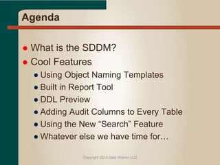 Top Five Cool Features in Oracle SQL Developer Data Modeler | PPT