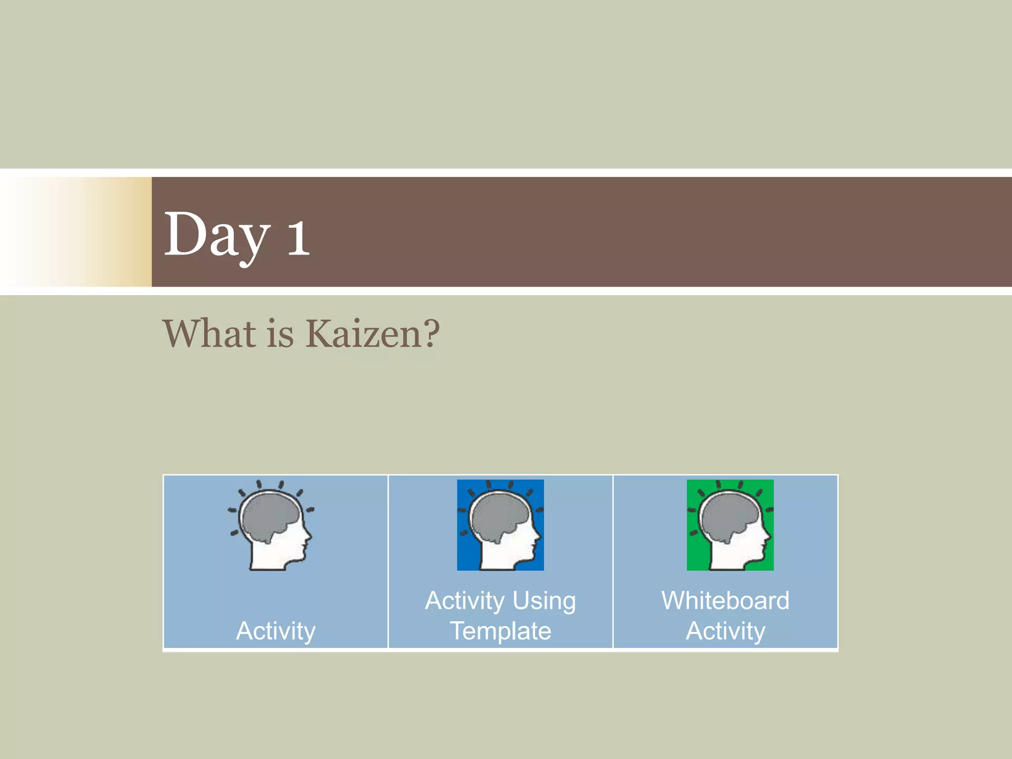 Five days of kaizen | PPTX