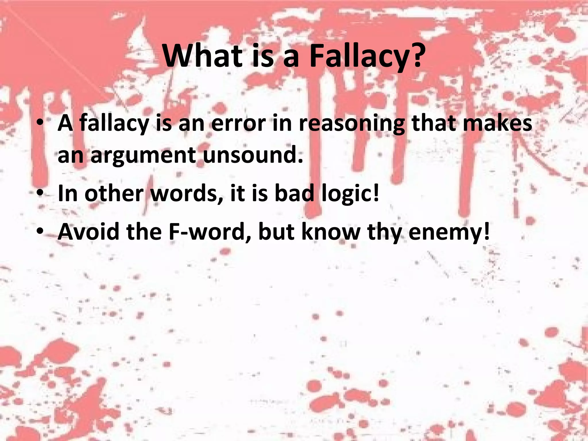 Five deadly fallacies | PPT