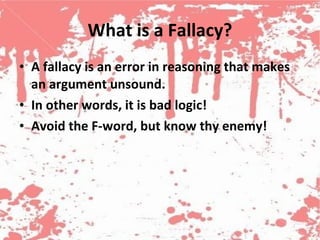 Five deadly fallacies | PPT