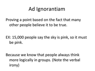 Five deadly fallacies | PPT