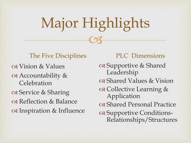 Five disciplines | PPT