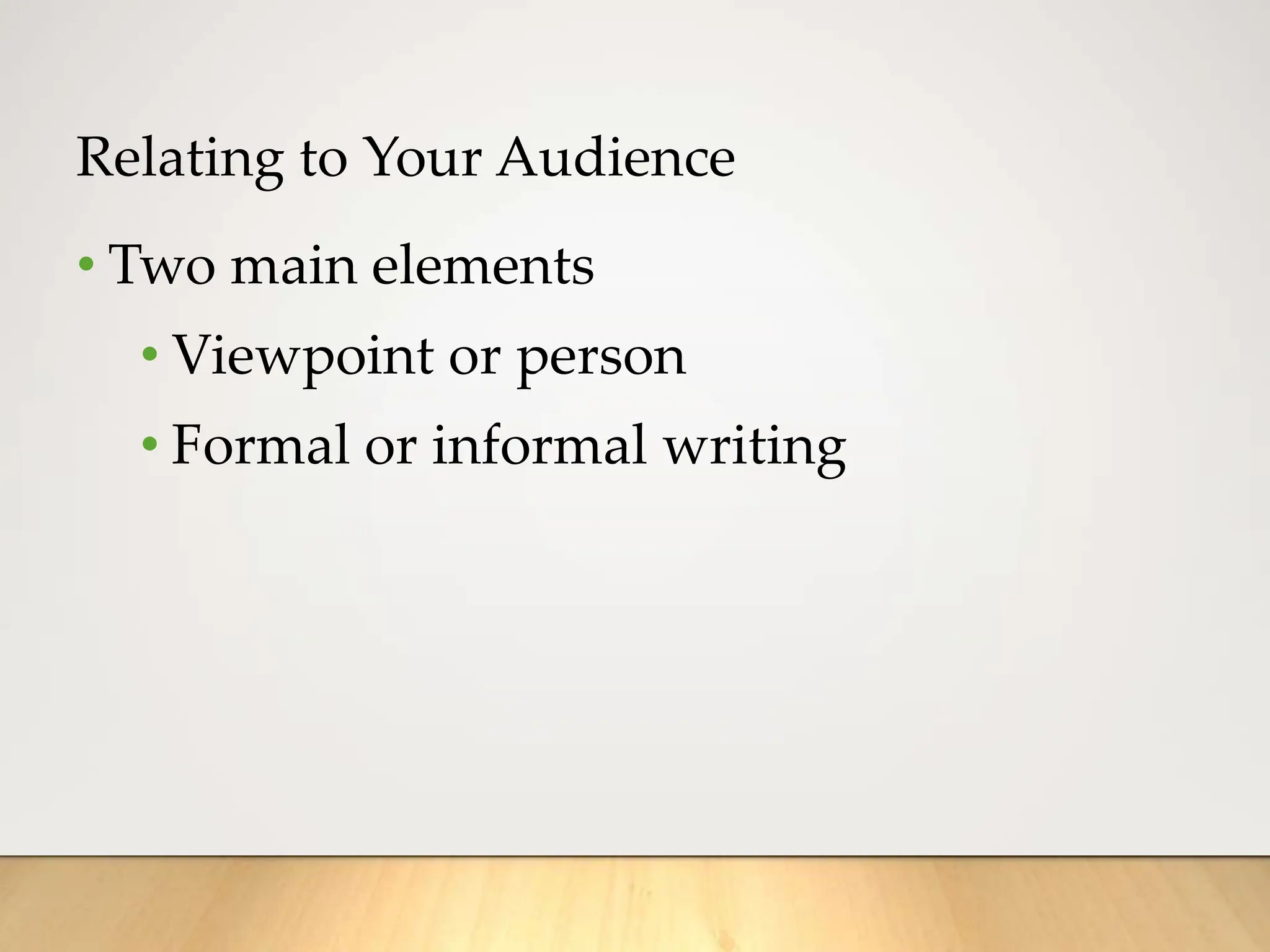 Five Elements of Good Writing.ppt