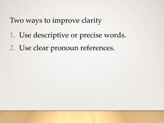 Five Elements of Good Writing.ppt