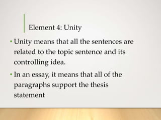 Five Elements of Good Writing.ppt