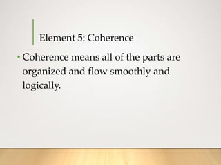 Five Elements of Good Writing.ppt