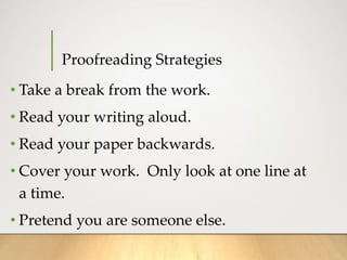 Five Elements of Good Writing.ppt