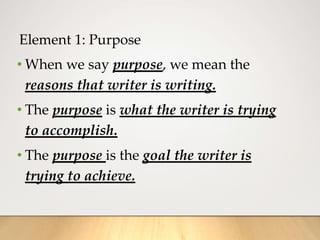 Five Elements of Good Writing.ppt