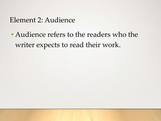Five Elements of Good Writing.ppt