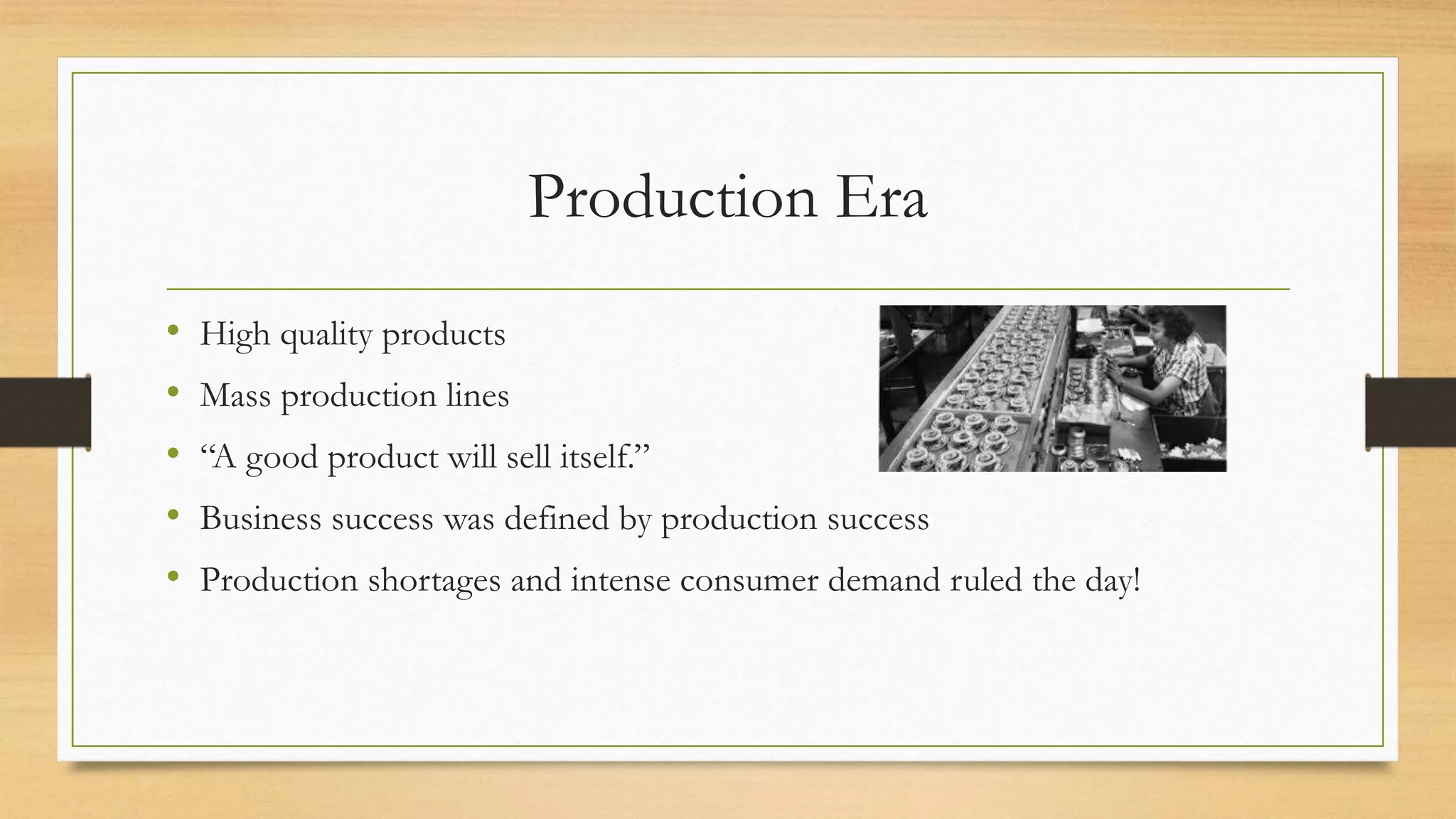 Five Eras of Marketing | PPTX