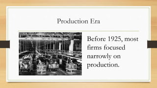 Five Eras of Marketing | PPTX