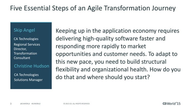 Five Essential Steps of an Agile Transformation Journey | PDF