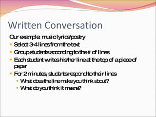 Five Fabulous Frontloading Ideas | PPT