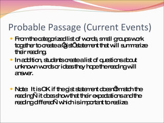 Five Fabulous Frontloading Ideas | PPT