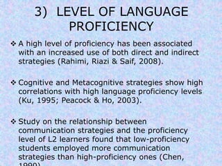 Five factors affecting language learning strategies | PPT
