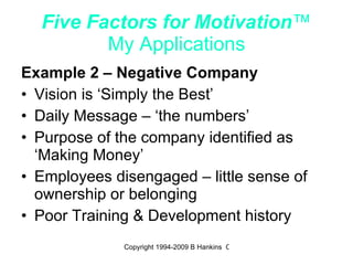 Five Factors For Motivation | PPT