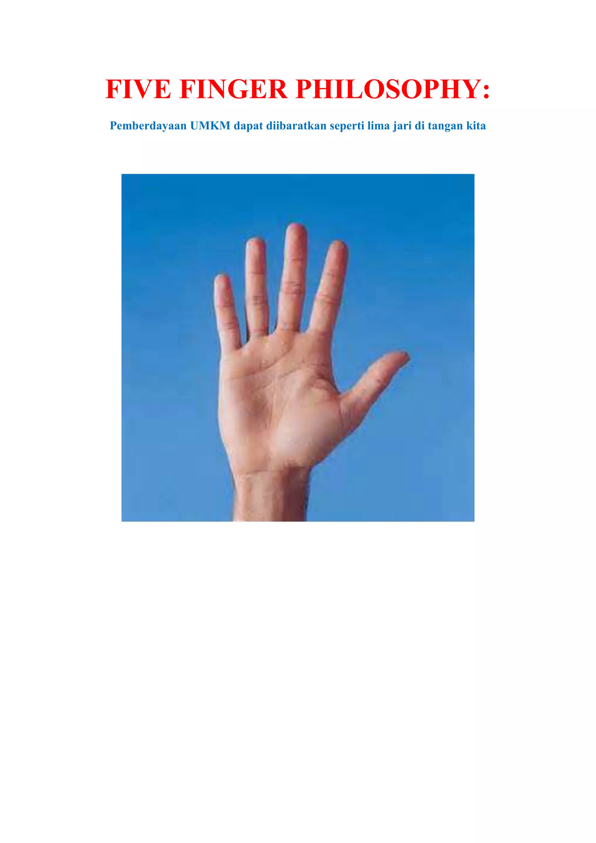 Five finger philosophy motifasi ukm | PDF