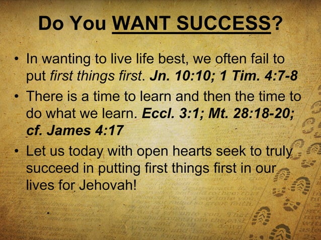 FiveFirstStepstoSuccess | PPT