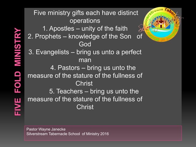 Five fold ministry | PPTX | Spirituality | Religion & Spirituality